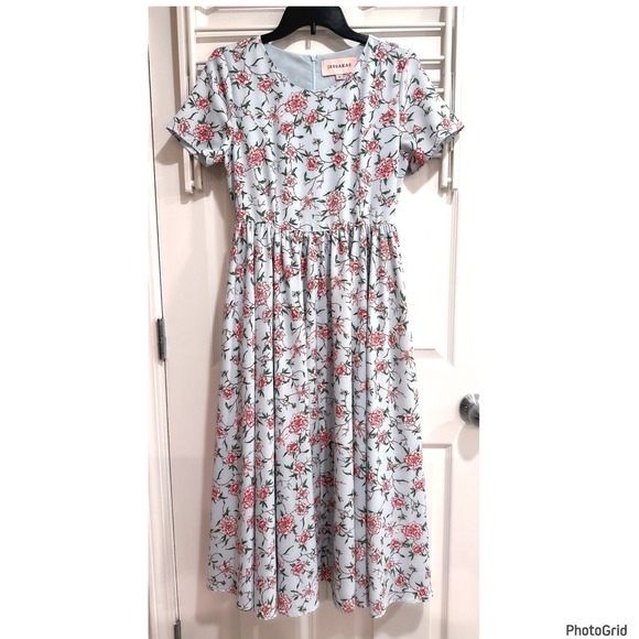 JessaKae | Dresses | Jessakae Picnic In Avonlea Blue Floral Dress ...
